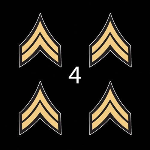 Amazon.com: US Army Rank Sleeve Corporal E4 1 3" (4)Four Decal Sticker ...