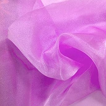 Amazon.com: LA Fabric Spot Inc, Tela de organza transparente brillante ...