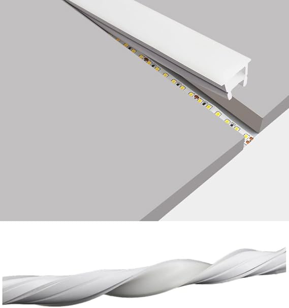 Sistema de canal LED de silicona, 16.4FT/5M a través de libre blanco ...