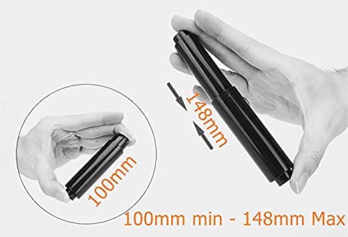 Snapklik.com : 2pcs Toilet Paper Holder Roller Black 6inch Plastic ...