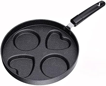 Amazon.com: QNCIGER 9.7 "4-Hole Frying Pan Nonstick, Heart-Shaped ...