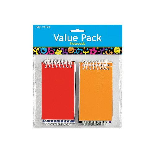 Pack of 12 Primary Colour Notepads: 0013582008951: Amazon.com: Books