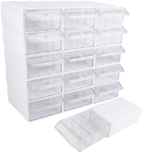 Amazon.com: Voittozege 9 Pcs Drawer Stacking Storage Cabinet, with 18 ...