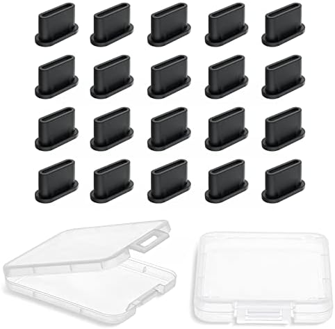 Amazon.com: 20 tapones antipolvo USB C, cubierta de silicona antipolvo ...