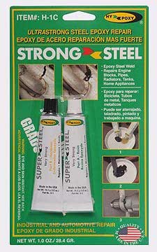 Hy-Poxy H-1C Strongsteel 1 lbs Standard Cure Steel Filled Epoxy Repair ...