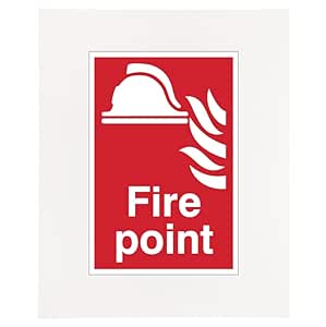 Fire Point Sign Sticker, Waterproof Sticker Signage : Amazon.in: Office ...