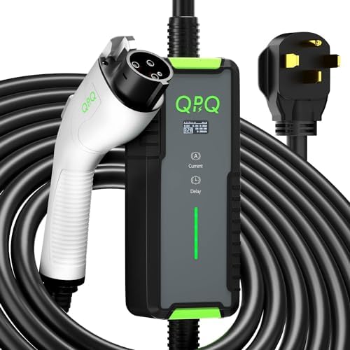 Amazon.com: QPQ Level 2 EV Charger 40A 240V, Portable Electric Vehicle Charging Stations with ...