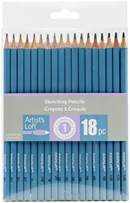 Amazon.com : Artist's Loft Graphite Sketching Pencil Set 18ct : Arts ...