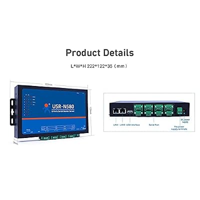 USR-N580 8 Puertos RS485 Serial Device Server Philippines | Ubuy