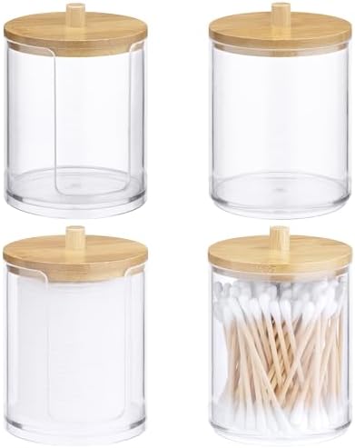 Amazon.com: Navaris Cotton Bud and Pad Holder Set (4 Pieces) - Includes ...