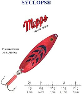 MEPPS SYCLOPS Large Choix de Poids et Couleurs (Platium Rouge, 3/26 g ...