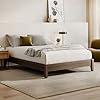 Amazon.com: Nectar Premier Wood Platform Queen Bed Frame - Walnut - 12 ...