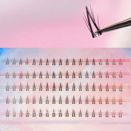 Amazon.com: Bottom Lash Clusters Crescent Shape DIY Eyelash Extension ...