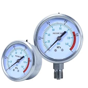 Dia 100mm Pressure Gauge 0-60MPa Glycerin Free Air Oil Hydraulic 0-60mpa Anti-Vibration ...