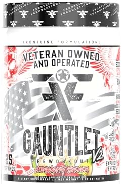 Amazon.com: Frontline Formulations Gauntlet Pre-Workout Powder ...