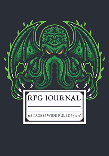 RPG Journal: Role Playing Game Blank Lined Pages Book | Notebook |102 ...