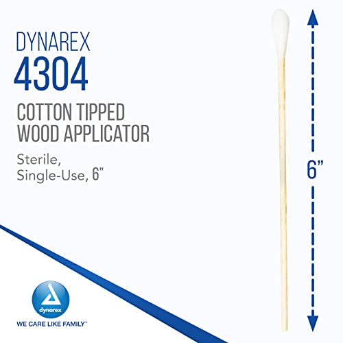 Snapklik.com : Dynarex 6-Inch Sterile Cotton Tipped Applicators ...