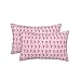 Amazon.com: Pink Rabbit Monkeys Throw Pillow Cover Set of 2 Preppy ...