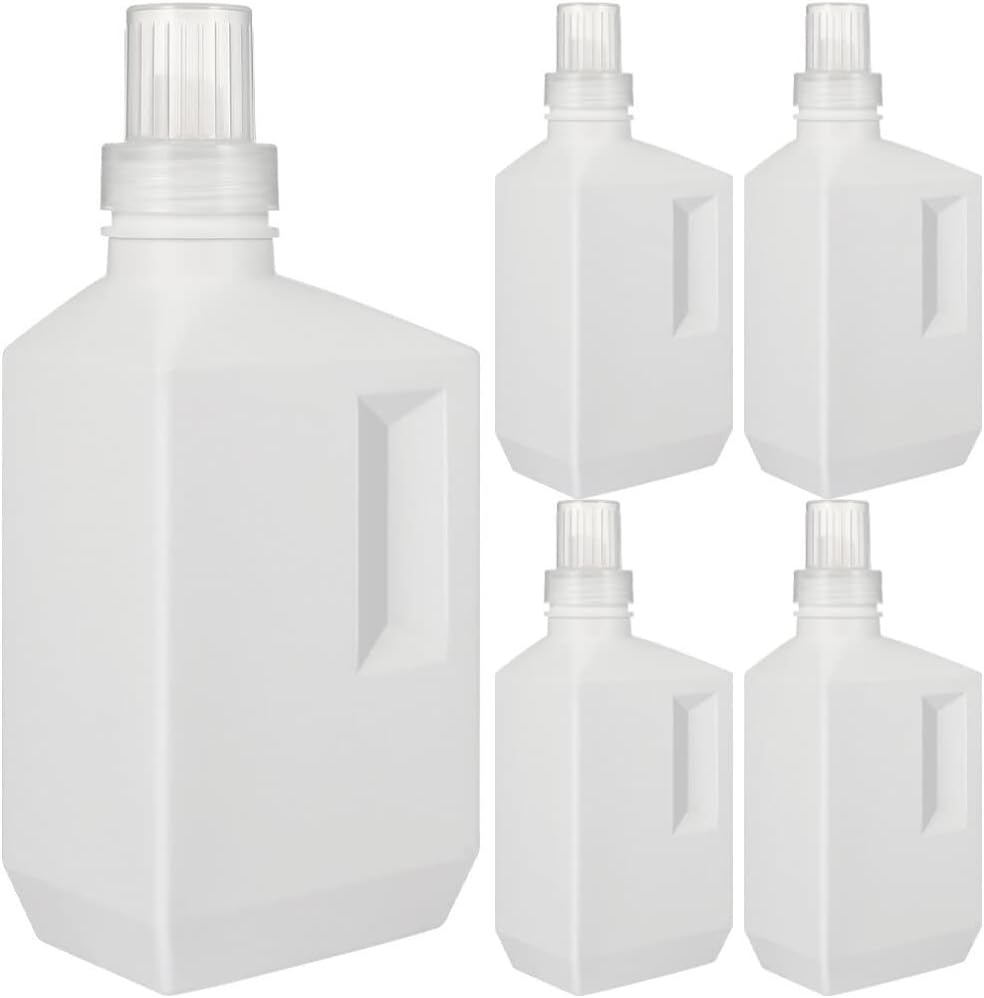Amazon.com: 5pcs Laundry Dispenser Empty Liquid Bottle Plastic ...