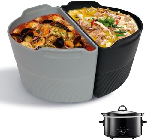Amazon.com: Silicone Slow Cooker Liners Compatible With Crock Pot 6-8 ...
