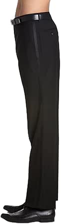 Concitor - Pantalones de esmoquin para hombre, con parte delantera ...