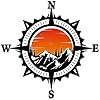 Amazon.com - Compass Trees Mountain Sunset Sticker for Car Vinyl Decal ...