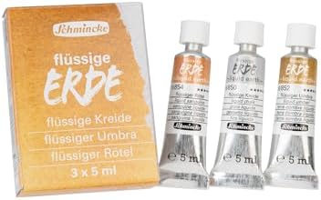 Amazon.com: Schmincke - Liquid Earth, Liquid Earth, Trio 3x 5 ml, 18 ...