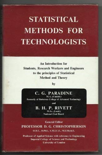 Statistical Methods for Technologists (General Engineering S ...