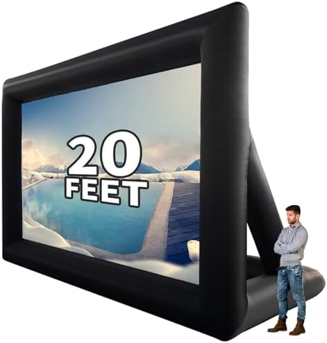 Amazon.com: SPORTSWIN 14 FT Inflatable Outdoor Movie Screen, Blow Up ...