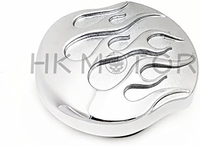 Amazon.com: HONGK- Chrome Flame Gas Cap Vented Fuel Cap Compatible with ...