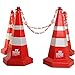 Nilkamal Road Traffic Safety Cone, Pack of 4 Cones 750mm, with 4 mtr ...