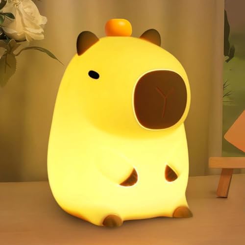 Lnurivy Capybara Night Light，Cute Capybara Gifts for Kids, Nursery ...