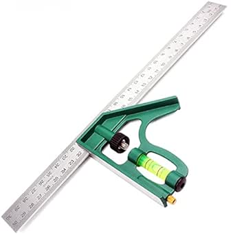 Amazon.com: OUSIKA 12''Adjustable Protractor Angle Ruler Combination ...