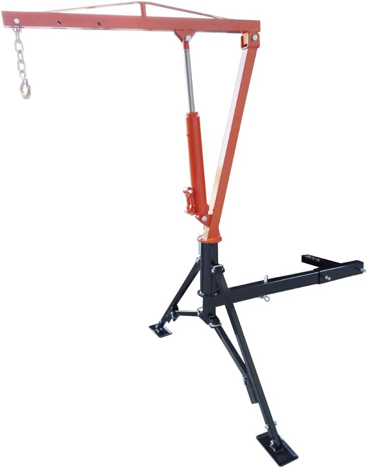 Amazon.co.jp: KIKAIYA ヒッチクレーン 油圧式 最大能力450kg ヒッチマウント 脱着式クレーン 簡易クレーン トラック トレーラー SUV HTK-1 : 車＆バイク