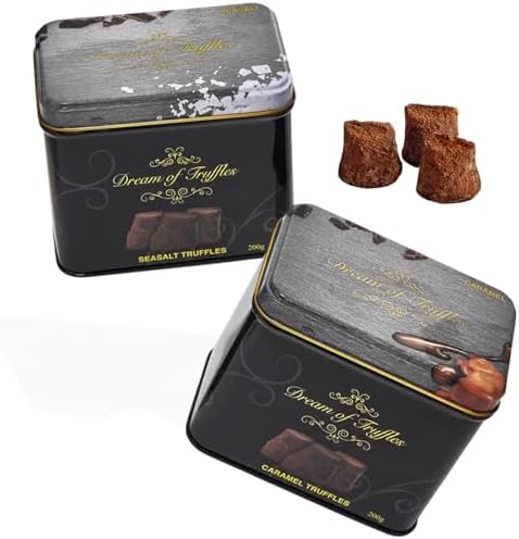 Amazon.com : French Chocolate Truffles Gift Tin Imported - Les ...