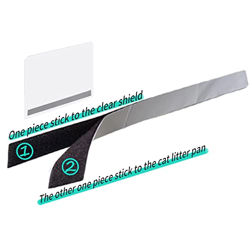 Oncpcare 6 Pack Cat Litter Box Pee Shields, High Side Open Top Kitty ...