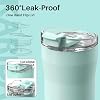 Santeco Travel Coffee Mug 12oz Insulated Coffee Cups with Flip Lid ...
