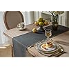Amazon.com: ZeeMart Graphite Grey Table Runners 90 Inches Long, Burlap ...