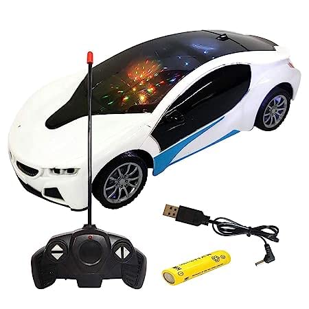 R.K. Enterprise Remote Control Chargeable 3D Famous Car with Flashing ...