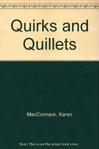 Quirks & Quillets (Falmer Press Library on Aesthetic): Mac Cormack ...