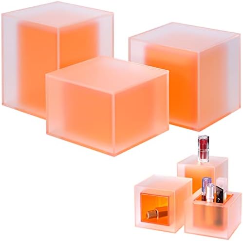 Amazon.com: DECORANY Acrylic Display Cubes 3 Pcs Acrylic Rectangle ...