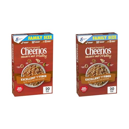 Snapklik.com : Cheerios Hearty Nut Medley Breakfast Cereal, Maple ...