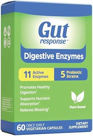 Amazon.com: Gut Response Digestive Enzymes, Digestive Support, Relieves ...
