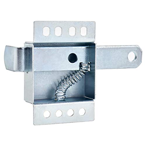 2 Pack Heavy Duty Inside Deadlock - Galvanized Steel Garage Door Side ...
