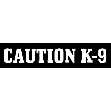 Amazon.com: EZ-STIK Caution K-9 Sticker Decal Canine Dog K9 Wall Car K9 ...
