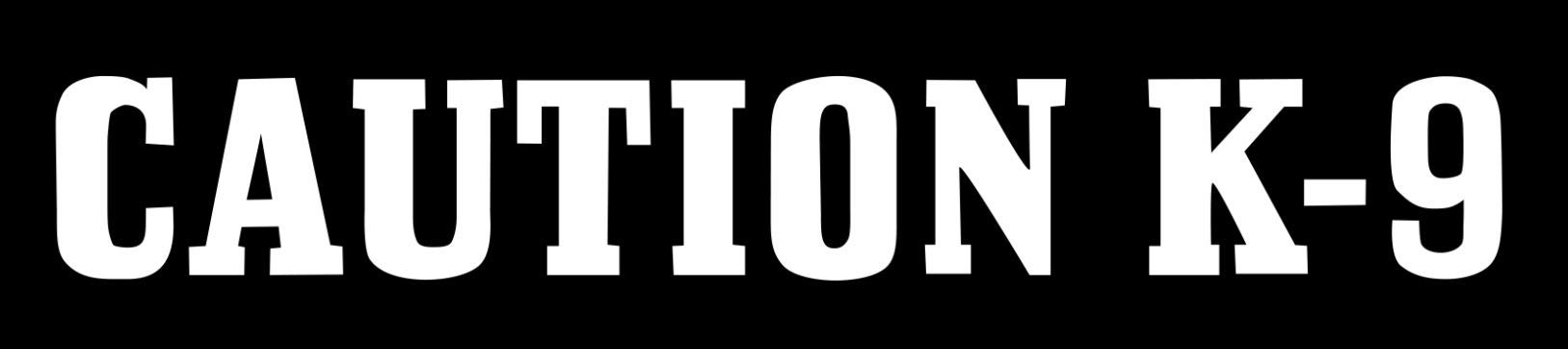 Amazon.com: EZ-STIK Caution K-9 Sticker Decal Canine Dog K9 Wall Car K9 ...