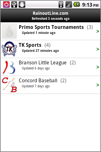 RainoutLine.com - App on Amazon Appstore