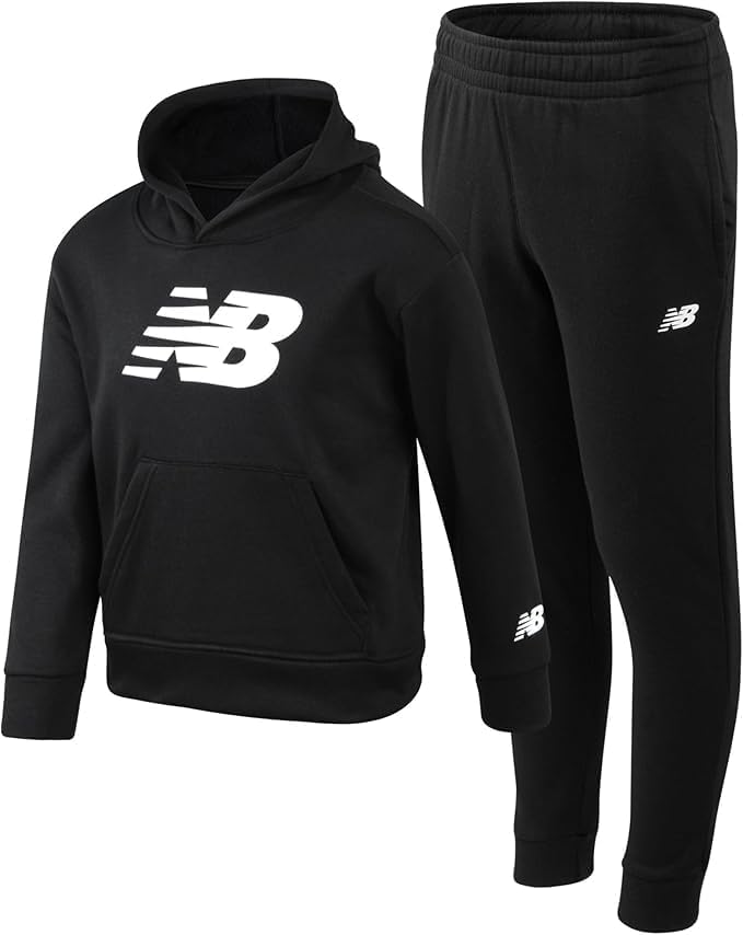 New Balance Boys Sweatsuit Set - 2 Piece Fleece Pullover Hoodie and ...