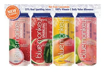 Amazon.com : Blue Monkey Sparkling Tropical Juice Variety, 16 x 11.2 oz ...