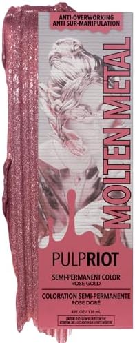 Amazon.com: Pulp Riot Semi Permanent Hair Color Molten Metal – Rose ...
